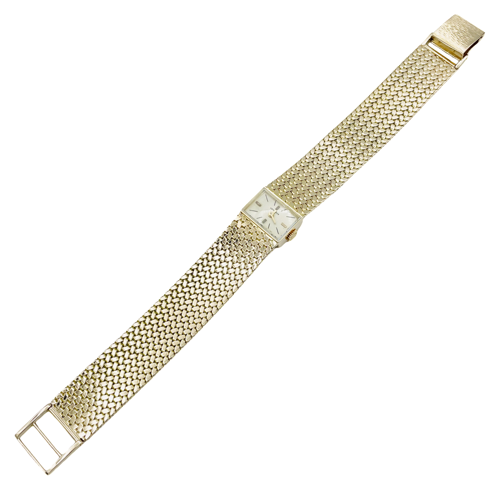 Montre Longines Vintage de Dame de 1966 en Or jaune 18k massif Mécanique