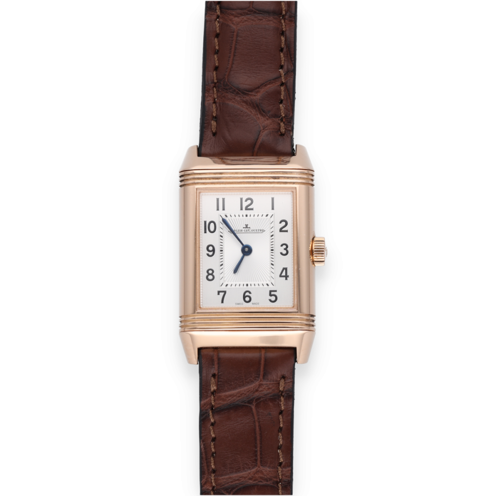 Montre Jaeger LeCoultre "Reverso" Lady Or rose 18k Duetto diamants de ...