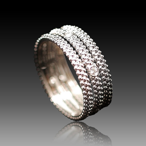 Bague Mauboussin Le Premier Jour Diamants Or Gris 18k Taille 51
